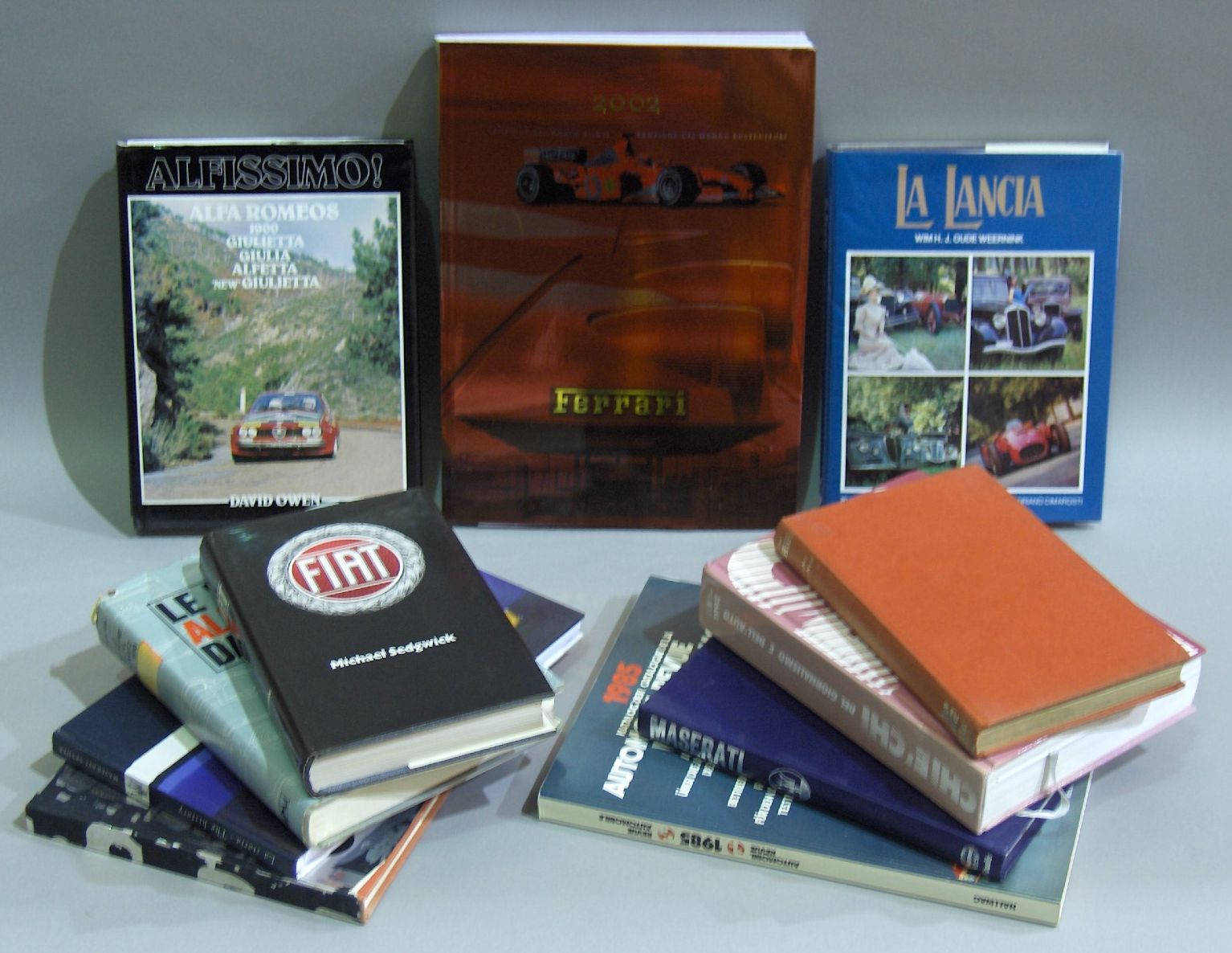 Bonhams Cars : A selection of books relating to Italian marques,