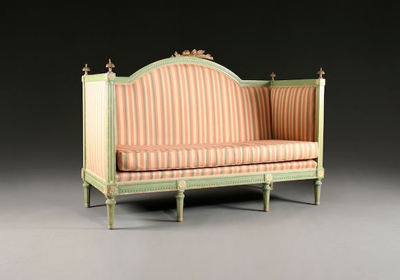 Bonhams : An Adam style couch,