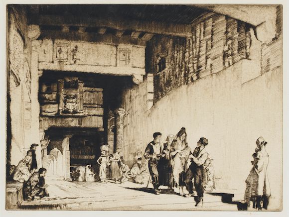 Bonhams : A Collection Modern British Etchings Landscapes and portraits ...