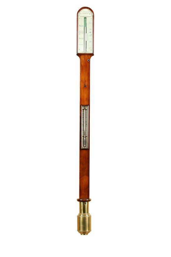 Bonhams : A Victorian mahogany-cased marine stick barometer, G. H. & C ...