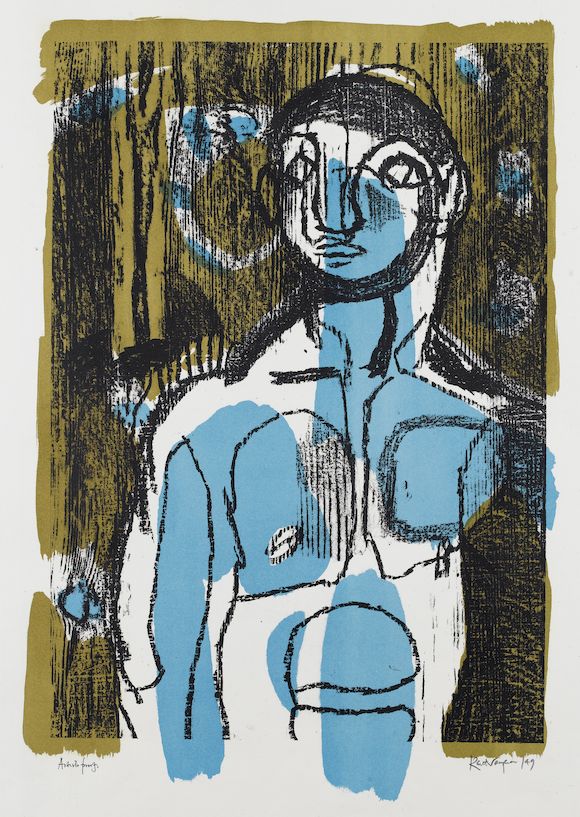Bonhams : Keith Vaughan (British, 1912-1977) Blue boy Lithograph, 1949 ...