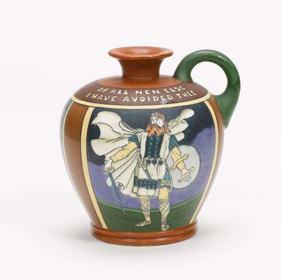 Bonhams : Frederick Rhead for Foley Pottery a 'Shakespeare' Intarsio ...
