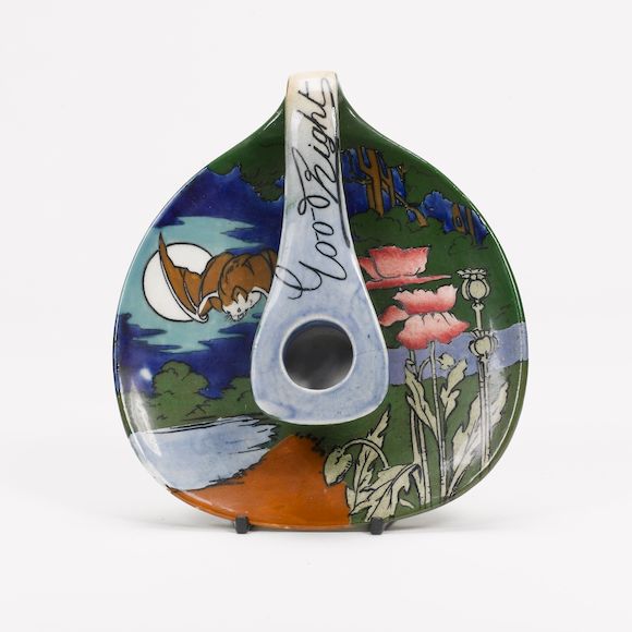 Bonhams : Frederick Rhead for Foley Pottery An Intarsio Chamberstick ...