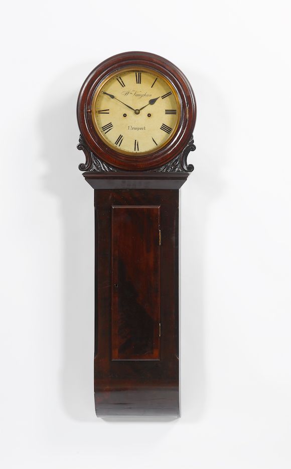 Bonhams : A mid 19th century mahogany weight driven wall clock William ...