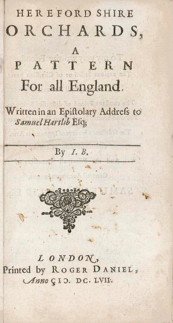 Bonhams : BEALE (JOHN) Herefordshire Orchards, a Pattern for all ...