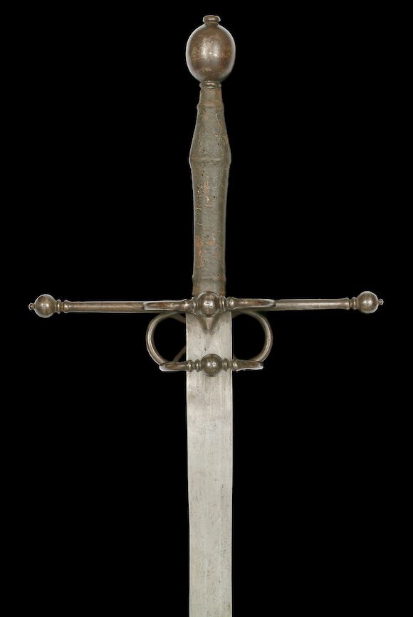 Bonhams : A German Or Swiss Hand-And-Half Backsword