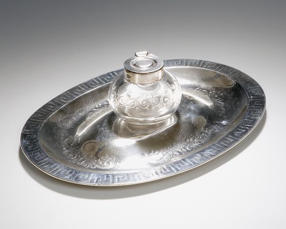 Bonhams : A Victorian Inkstand By Daniel & Charles Houle, London 1854