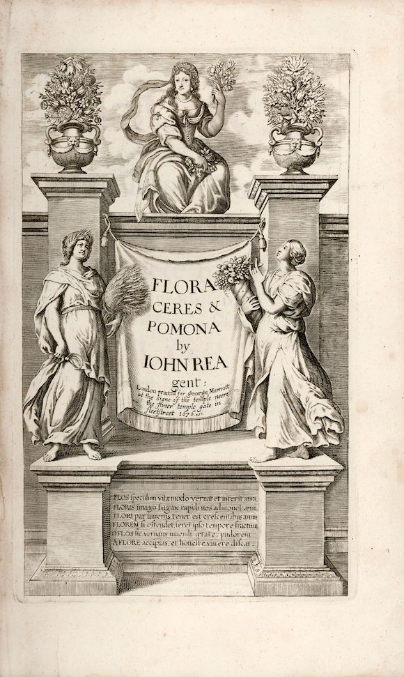 Bonhams : REA (JOHN) Flora: seu, de florum cultura. Or, a complete florilege, furnished with all ...