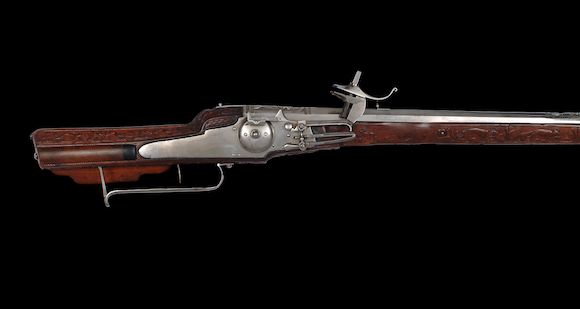 Bonhams : A German 15-Bore Wheel-Lock Gun For Ball