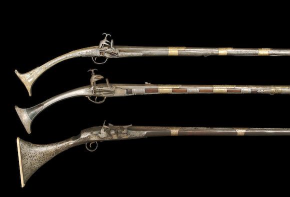 Bonhams : A Balkan 16-Bore Miquelet-Lock Gun, And A Balkan 13-Bore ...