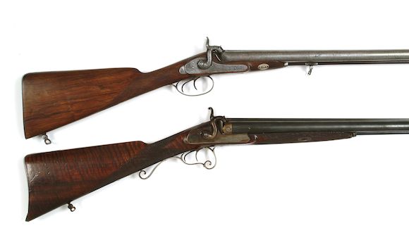 Bonhams : An Italian 14-Bore D.B. Percussion Sporting Gun, And A Liège ...