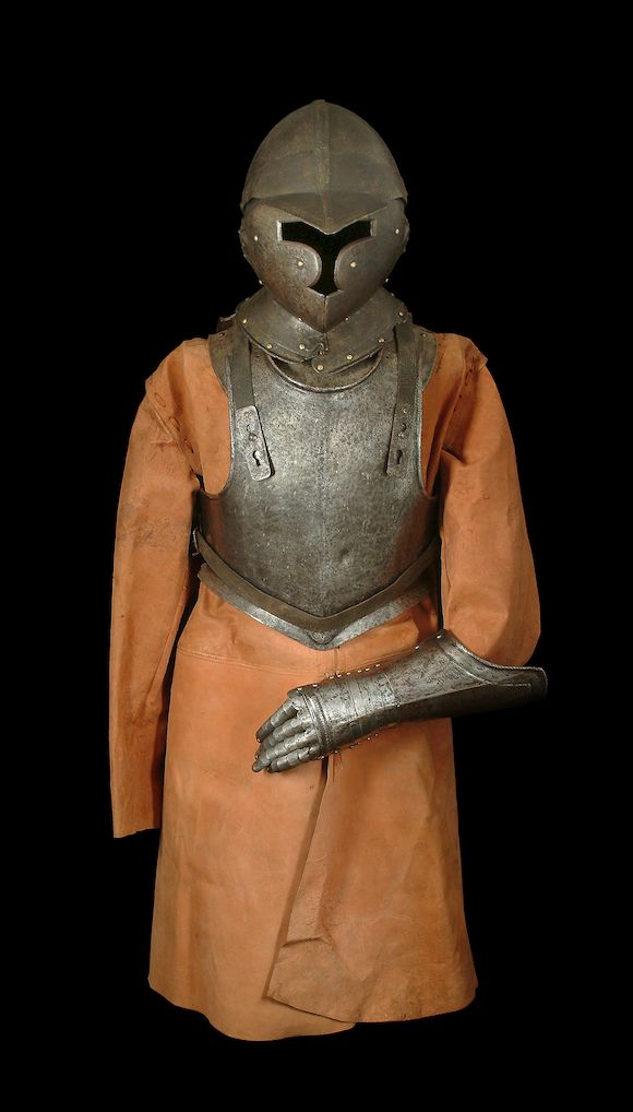 Bonhams : A Composite Half-Armour With Burgonet Of Siege Weight