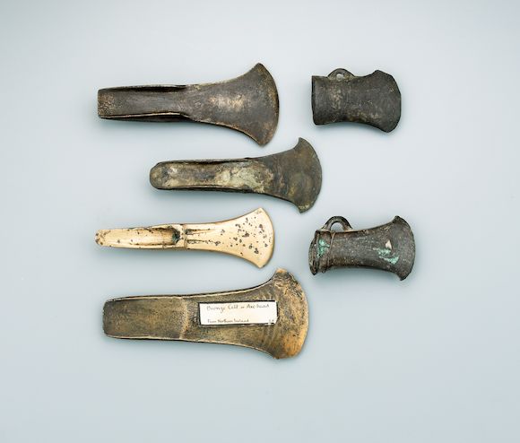 Bonhams : Six bronze celts and palstaves 6