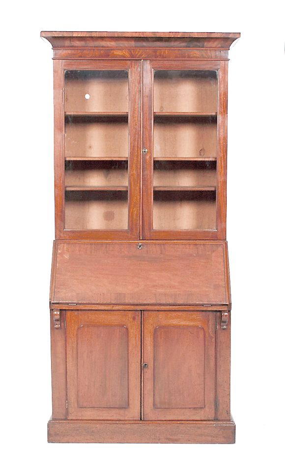 Bonhams : A 19th Century mahogany bureau bookcase