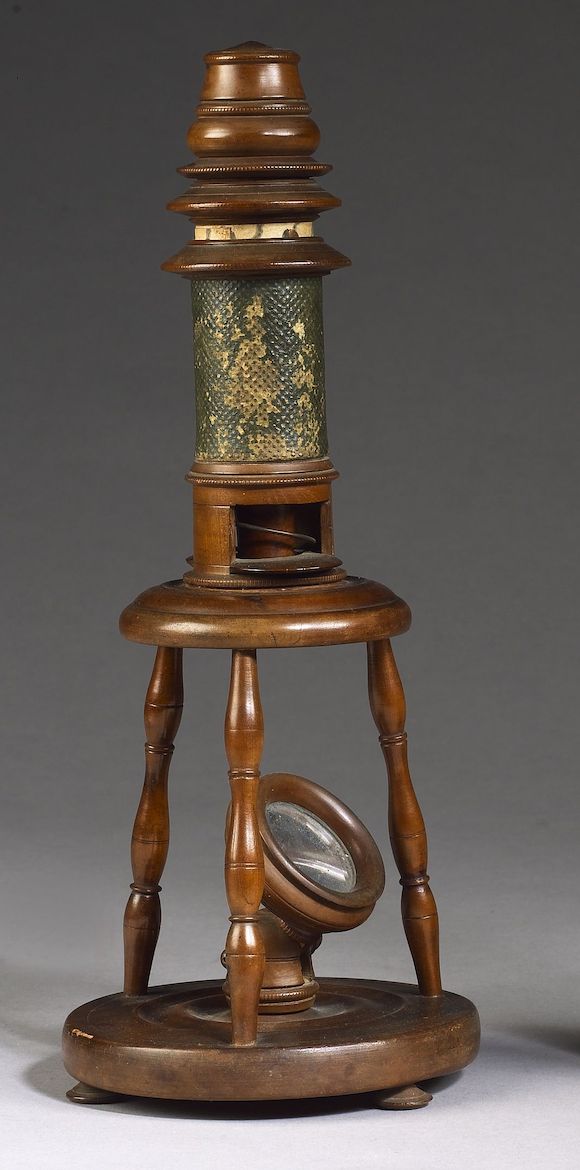 Bonhams : A Nuremberg-type compound monocular microscope, German, early ...