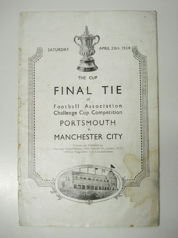 Bonhams : 1934 F.A. Cup Final programme