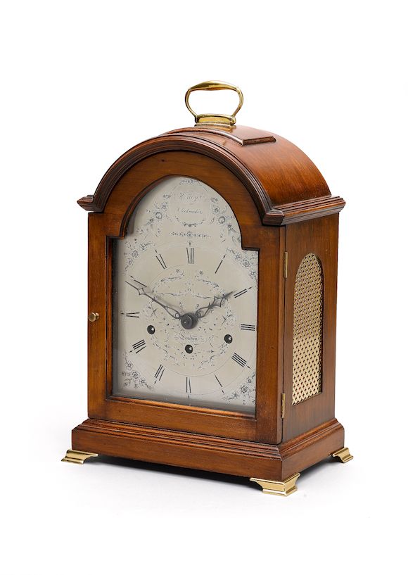 Bonhams : A modern cherry wood quarter chiming bracket clock, K, Mozer ...