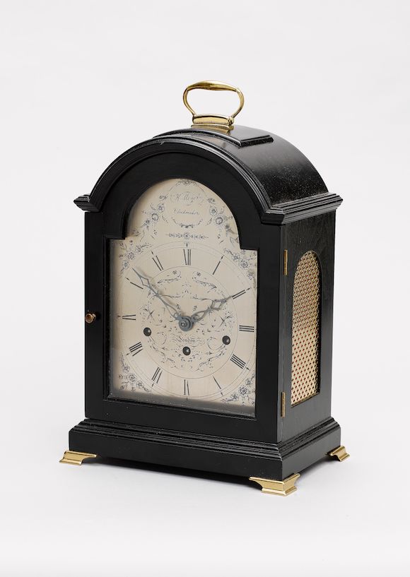 Bonhams : An modern ebonised quarter chiming bracket clock K.Mozer ...