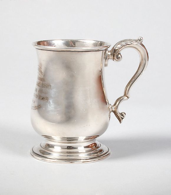 Bonhams : A silver mug H.E.B. over F.E.B makers mark, Chester 1909,