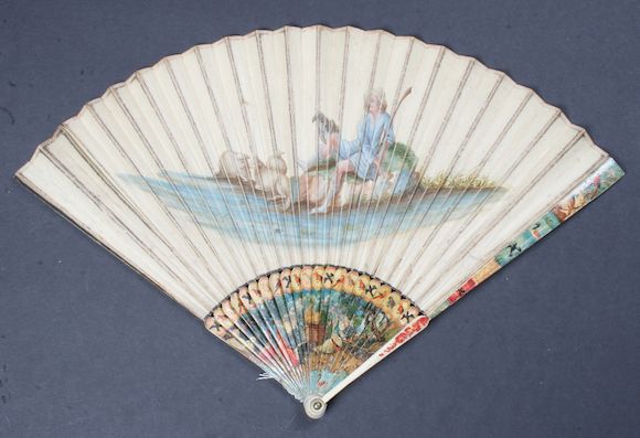 Bonhams : An English fan, circa 1730