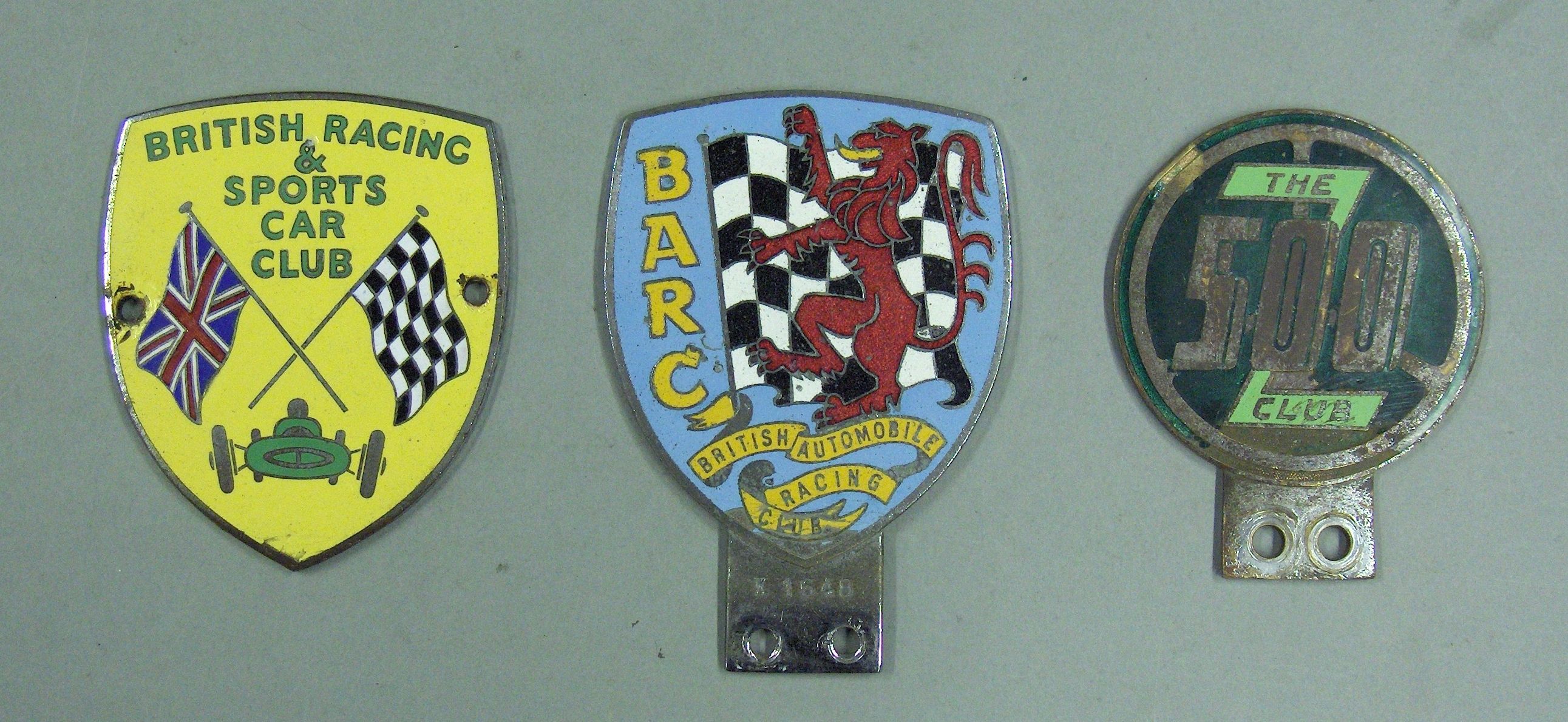 Bonhams Cars : A group of Motor-Sport Club badges,