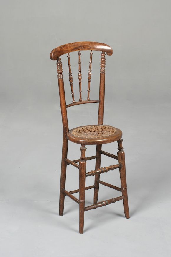 Bonhams : A Victorian elm child's correction chair