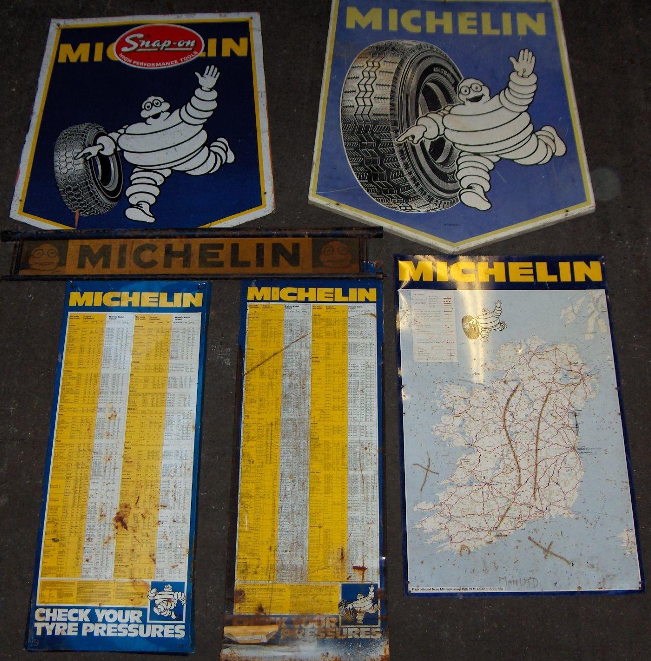 Bonhams Cars : Assorted Michelin signs,