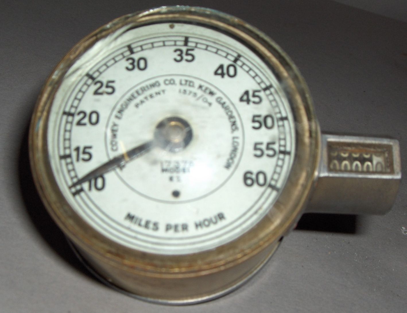 Bonhams Cars : A Cowey motorcycle speedometer, patented 1904,