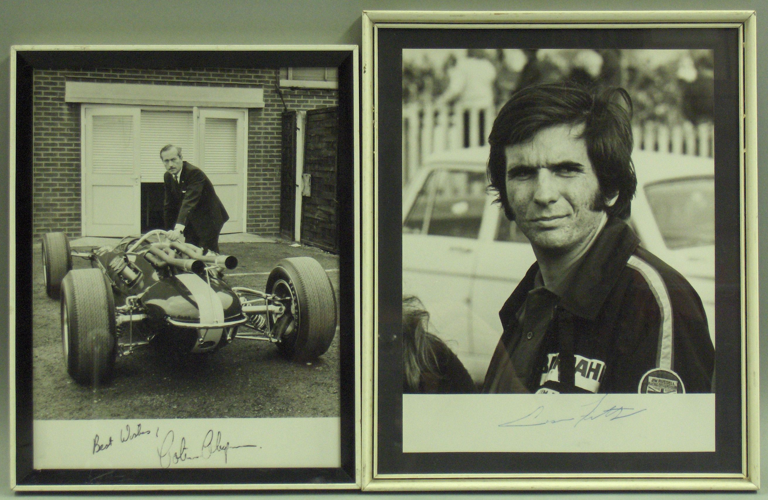 Bonhams Cars : A signed photograph of Colin Chapman,