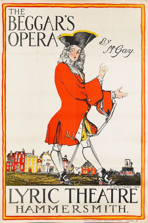 Bonhams : Claud Lovat Fraser (British, 1890-1921) The Beggar's Opera by ...