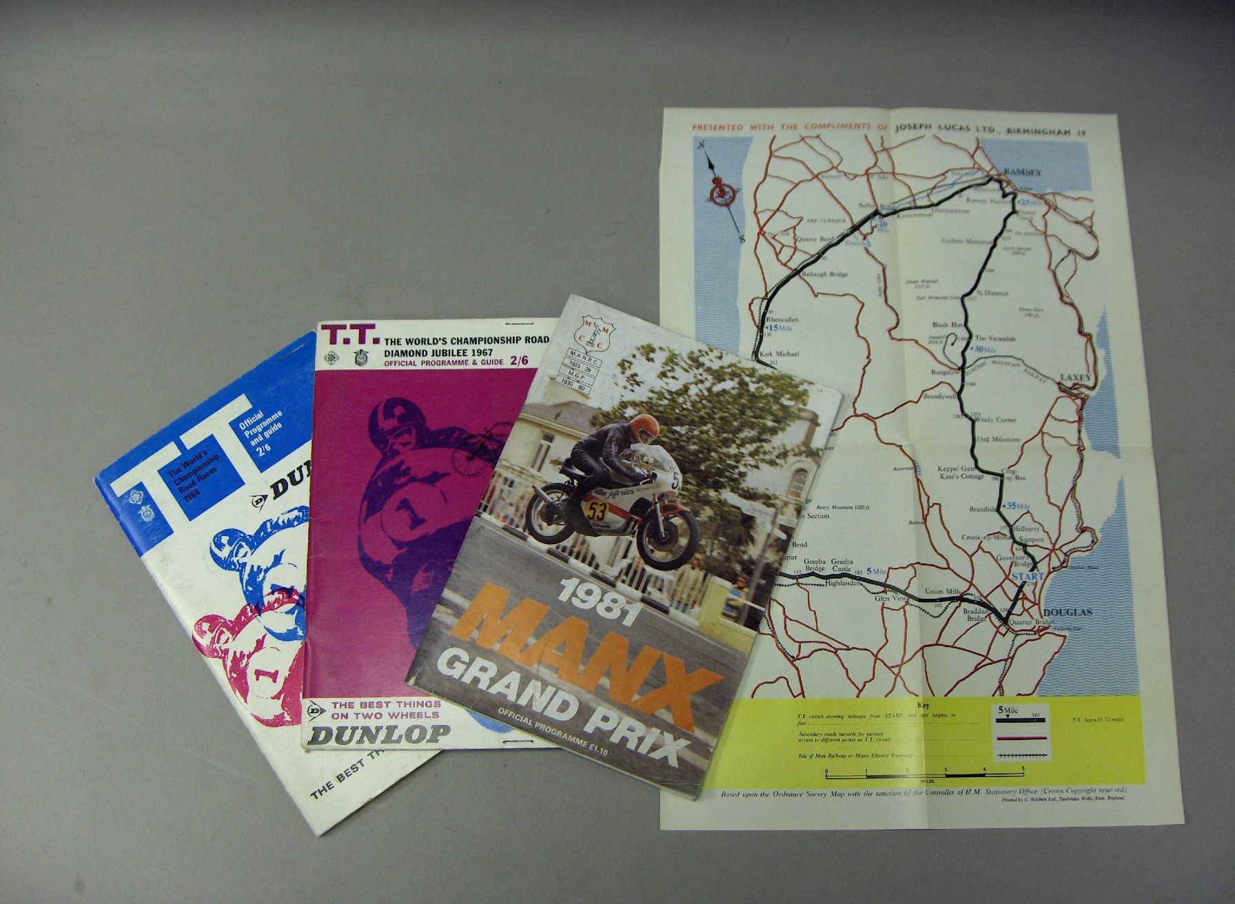 Bonhams Cars : Two TT race programs for the Diamond Jubilee 1967 and ...