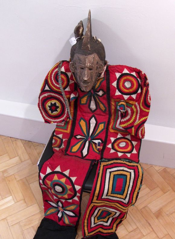 Bonhams : Three Igbo textile costumes and a pair of Igbo trousers Nigeria 4