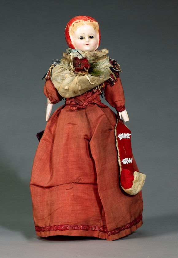 Bonhams : Rare wax over composition Red Riding Hood and Grandmother two ...