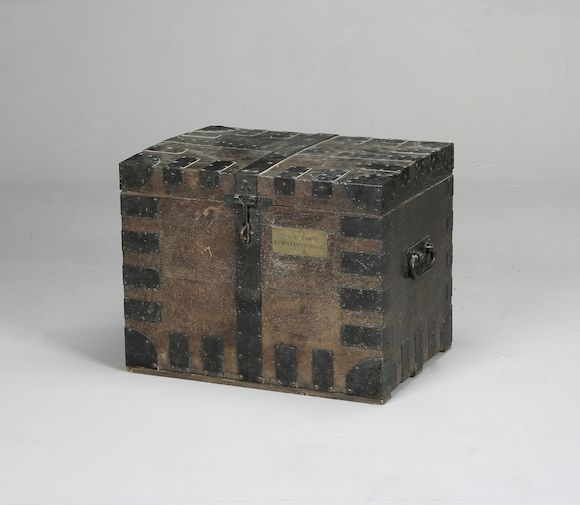 Bonhams : Lord Cottenham: A 19th century ironbound plate chest