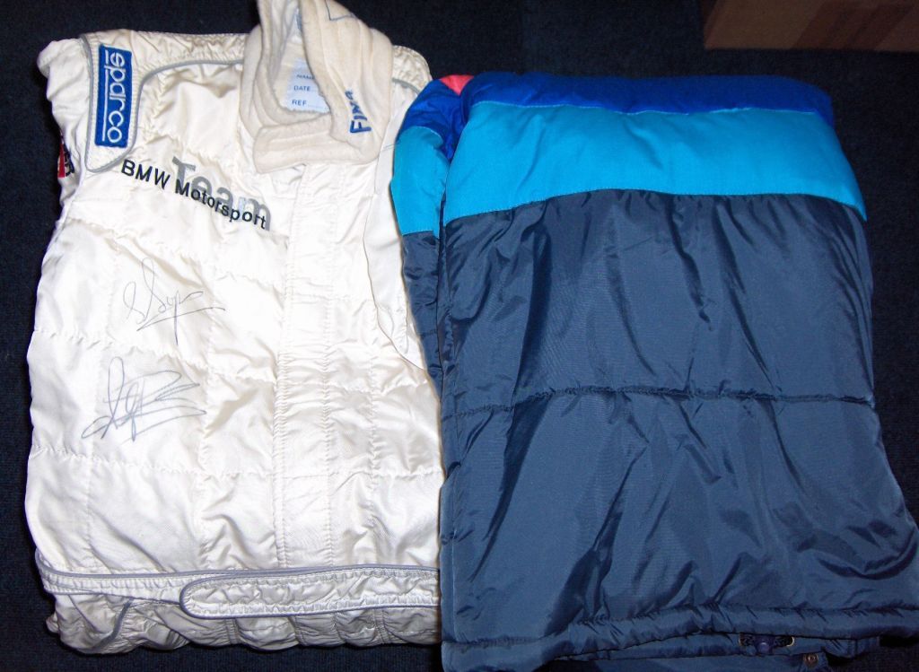 Bonhams Cars : A pair of Team BMW Motorsport racing overalls,