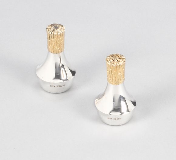 Bonhams : CHRISTOPHER NIGEL LAWRENCE : A pair of silver and silver-gilt ...