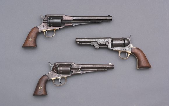 Bonhams : A Remington Double-Action New Model Belt Revolver COnverted ...
