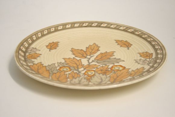 Bonhams : Charlotte Rhead for Crown Ducal; a 'Golden Leaves' wall plate