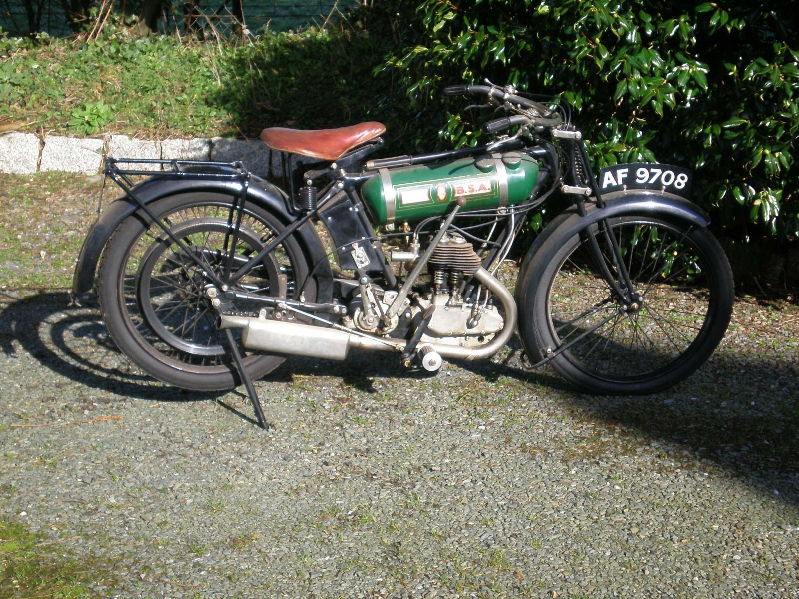 1924 BSA 250cc Model B Registration no. AF 9708 Frame no. B4985 Engine ...