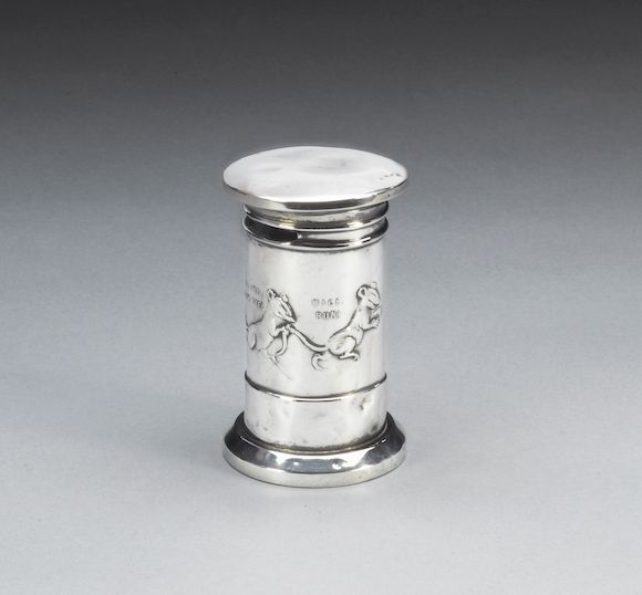 Bonhams : A silver money box, by Saunders & Shepherd, Chester 1925,
