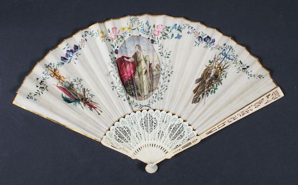 Bonhams : An English fan, circa 1800