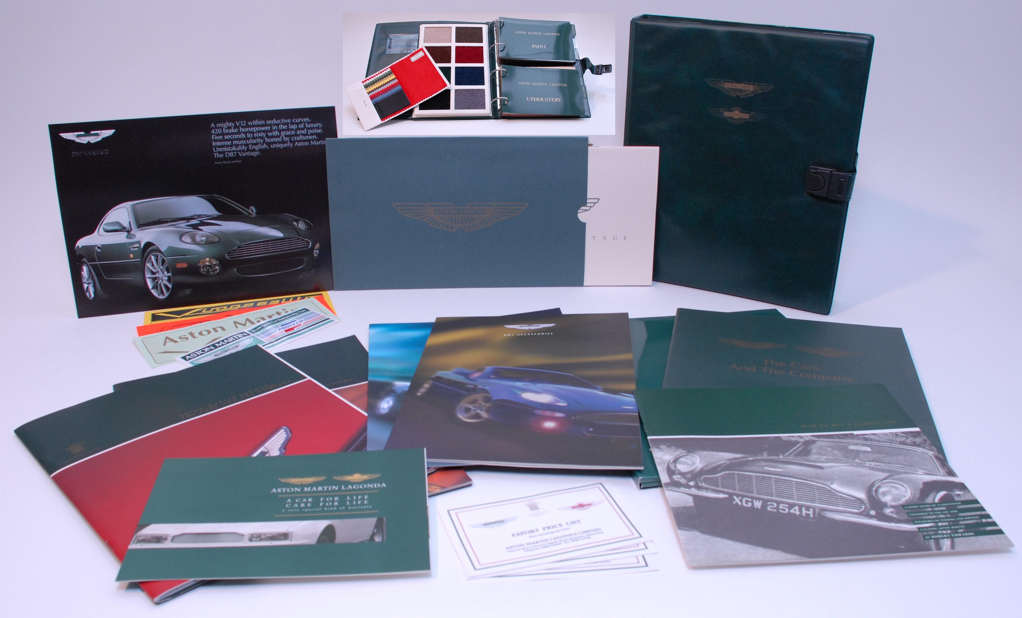 Bonhams Cars : Aston Martin 1990s V range original dealer colour samples,