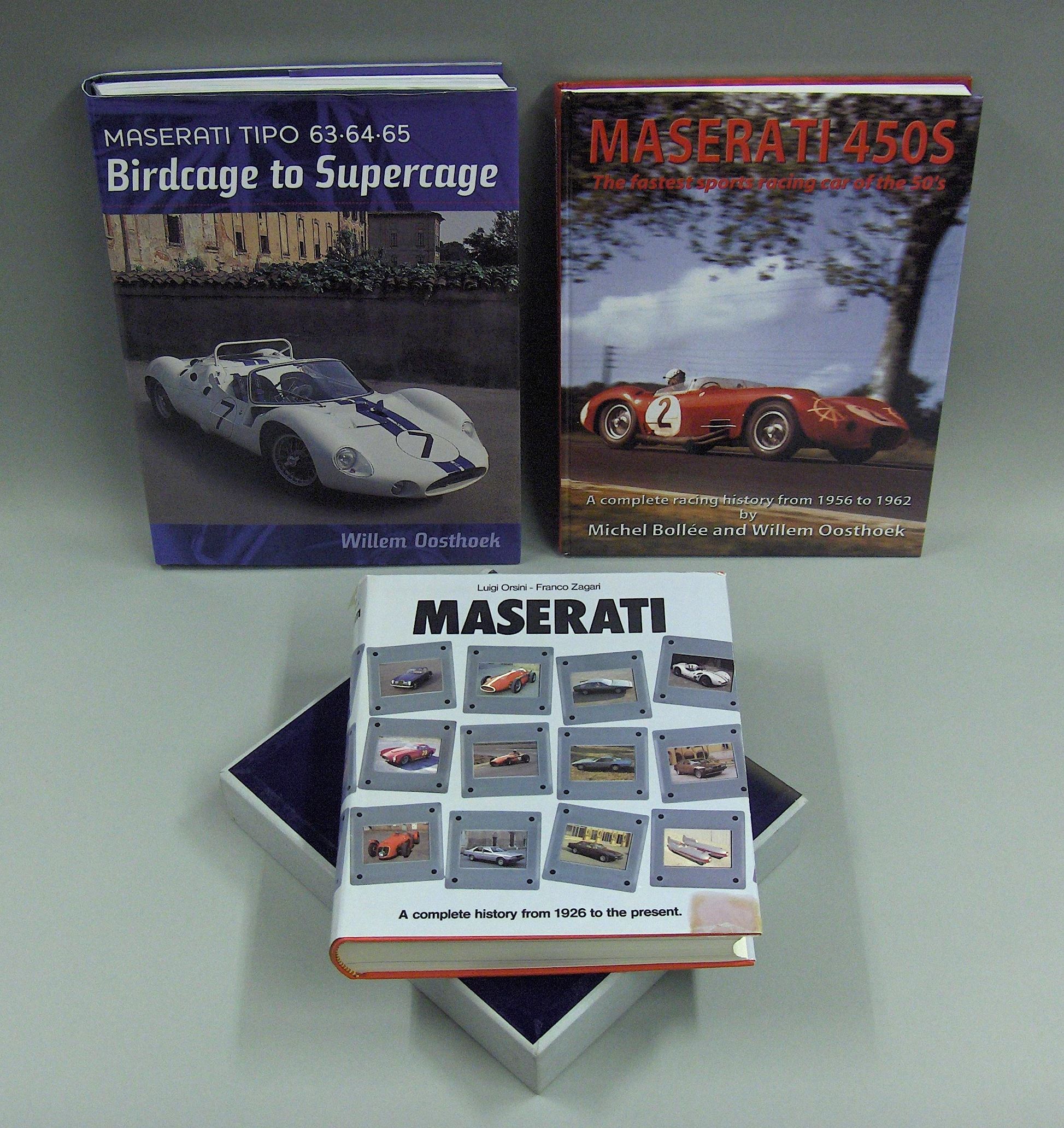 Bonhams Cars : Three good Maserati subject books,