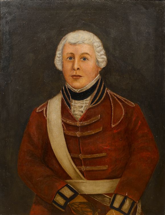 Bonhams : American School, circa 1880 Portrait of a Colonial officer 91 ...