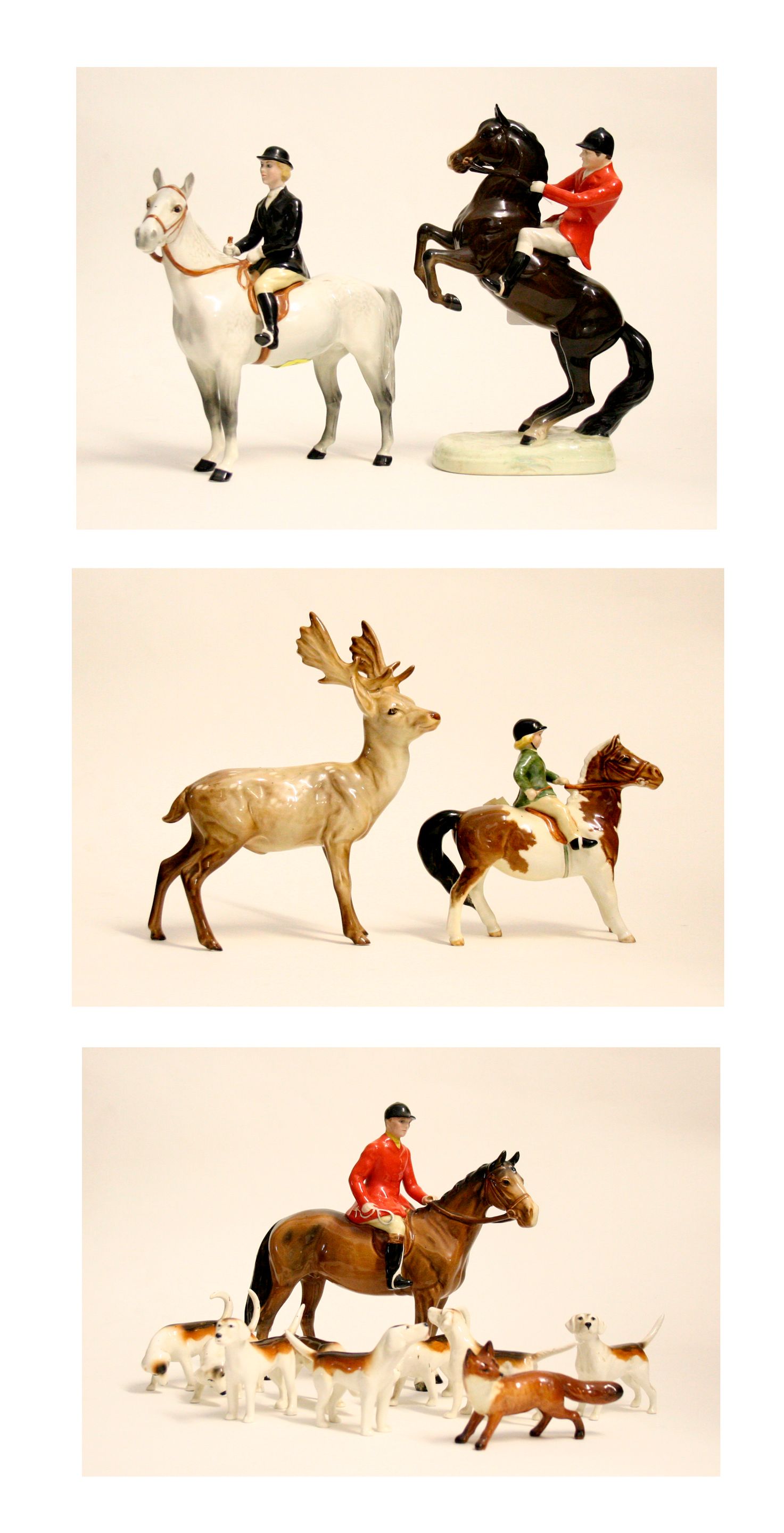 Beswick hunting figures including - auctions & price archive