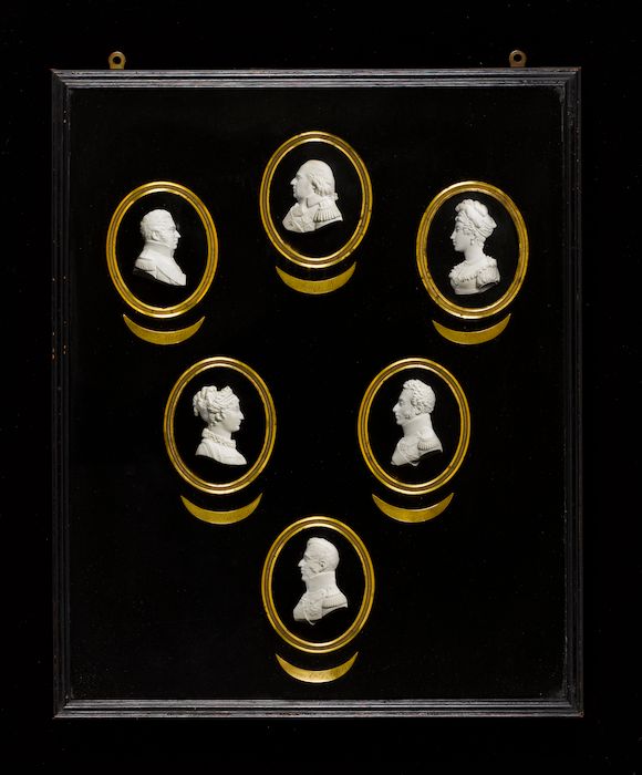 Bonhams : Sèvres (French, 19th Century) Six portraits of the French ...