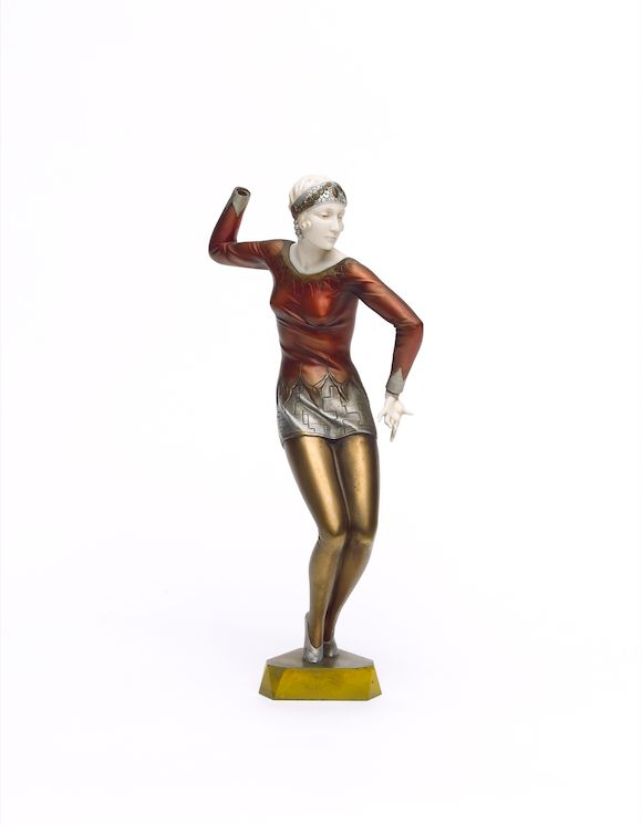 Bonhams : Ferdinand Preiss 'The Red Dancer' or 'Boston Dancer' a Cold ...
