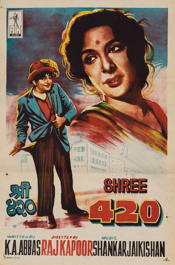 Bonhams : Shree 420, R.K. Films Ltd, 1955,