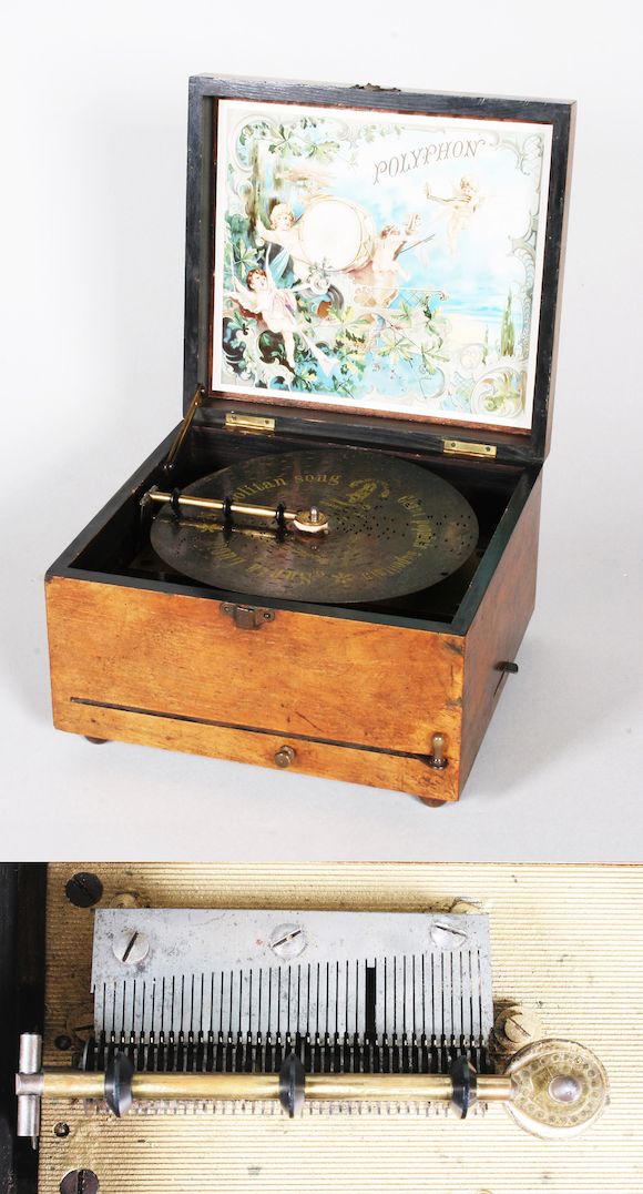 Bonhams : A Polyphon style 41c disc musical box