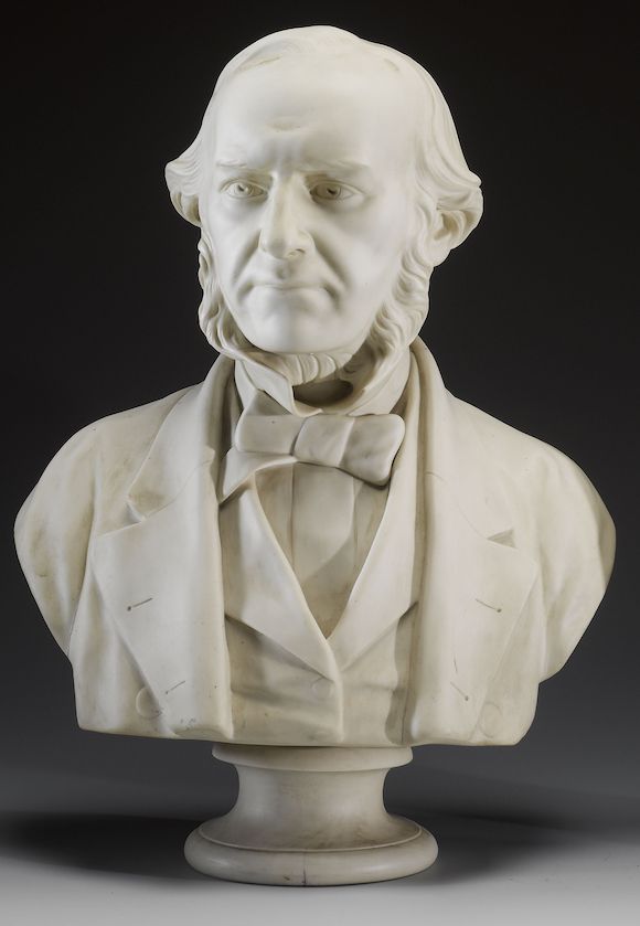 Bonhams : William Ewart Gladstone (1809-1898) Parian ware portrait bust ...